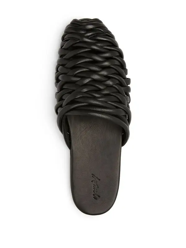 Marsèll Steccoblocco Braided Leather Mules
