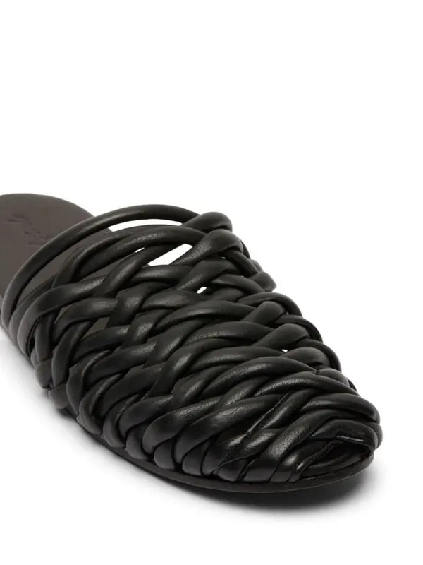 Marsèll Steccoblocco Braided Leather Mules