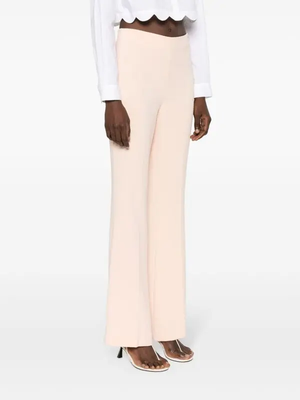 TWINSET Logo-plaque Cady Flared Trousers