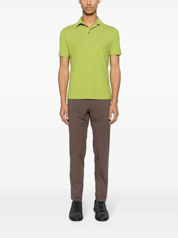 Incotex Mid-rise Twill Chino Trousers - Brown