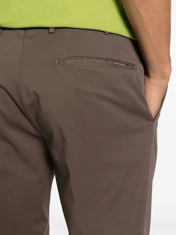 Incotex Mid-rise Twill Chino Trousers - Brown