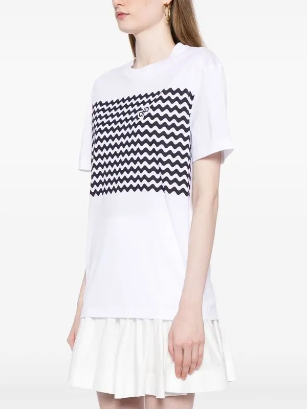 PATOU Waves Organic-cotton T-shirt