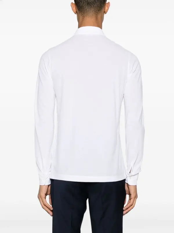 ZANONE Classic-collar Cotton Shirt - White