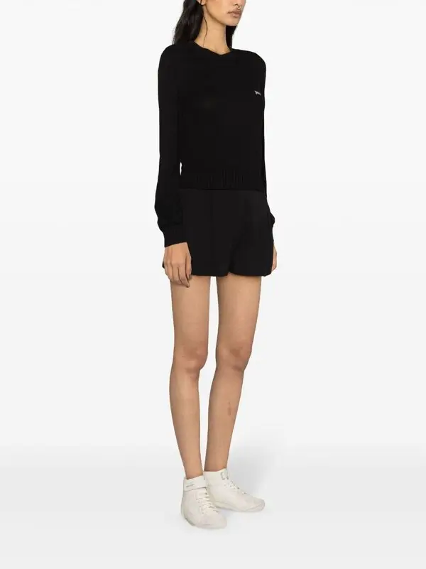 Palm Angels Logo-embroidered Cropped Jumper