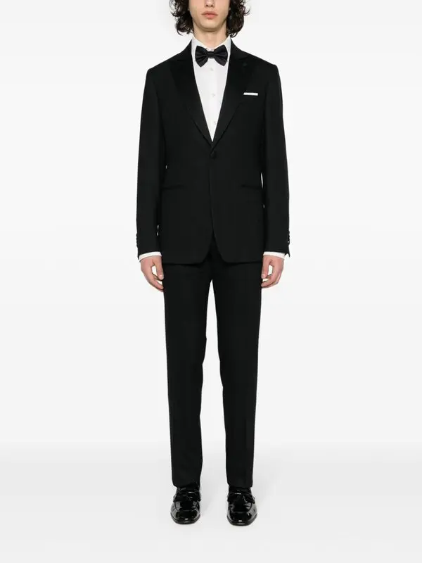 LARDINI Single-breasted Crepe Suit