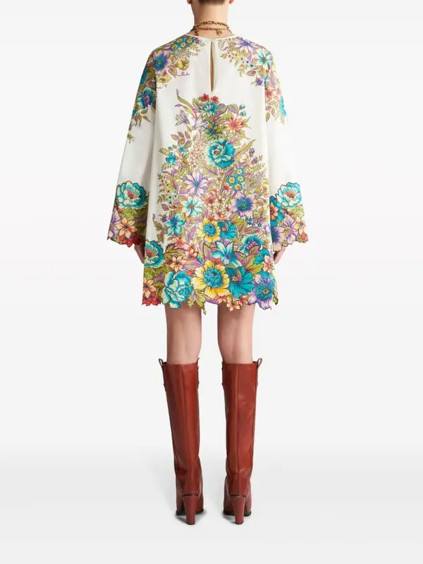 Etro Floral-print Cotton Minidress