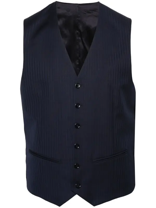 FURSAC Striped Virgin Wool Waistcoat