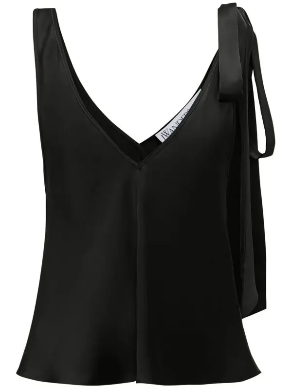 JW Anderson Tie-shoulder Silk Vest Top