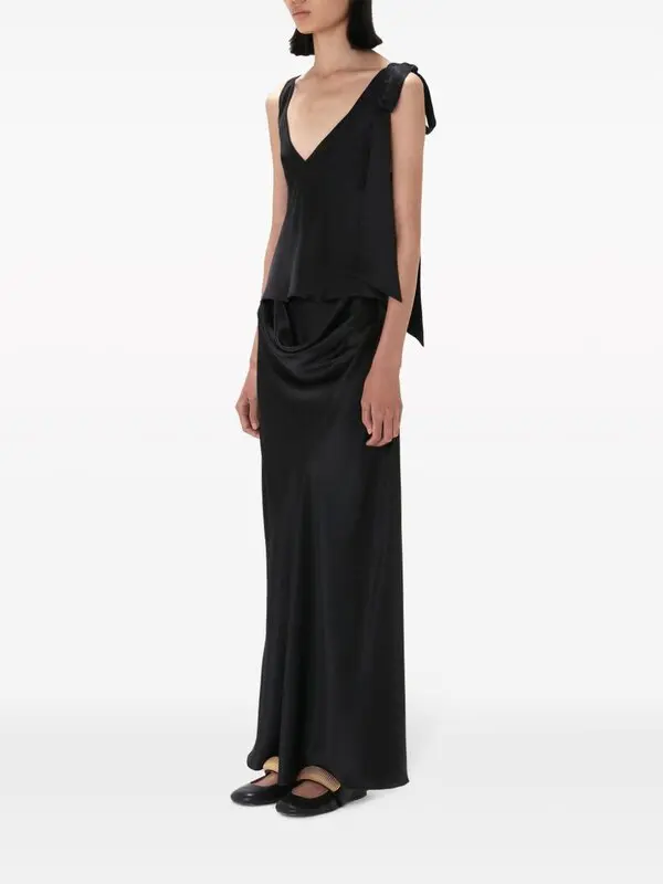 JW Anderson Tie-shoulder Silk Vest Top