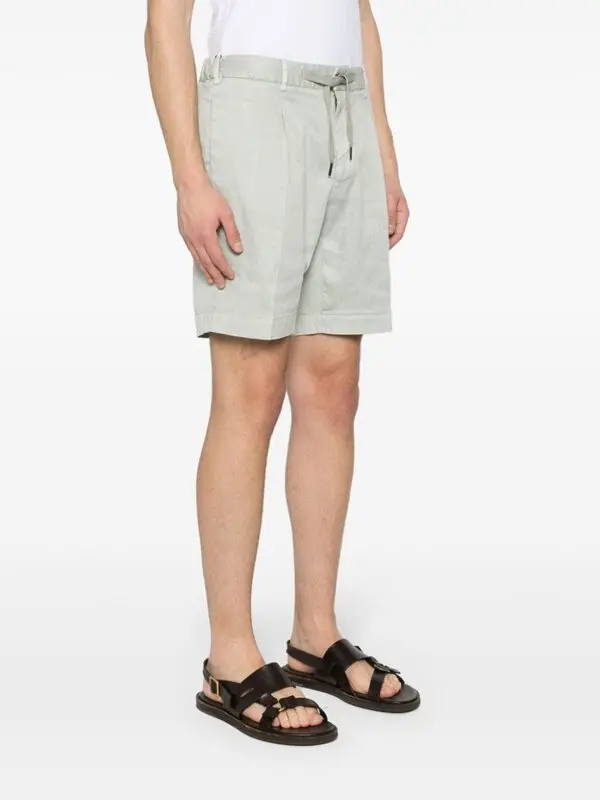 DELL'OGLIO Pleated Chino Shorts