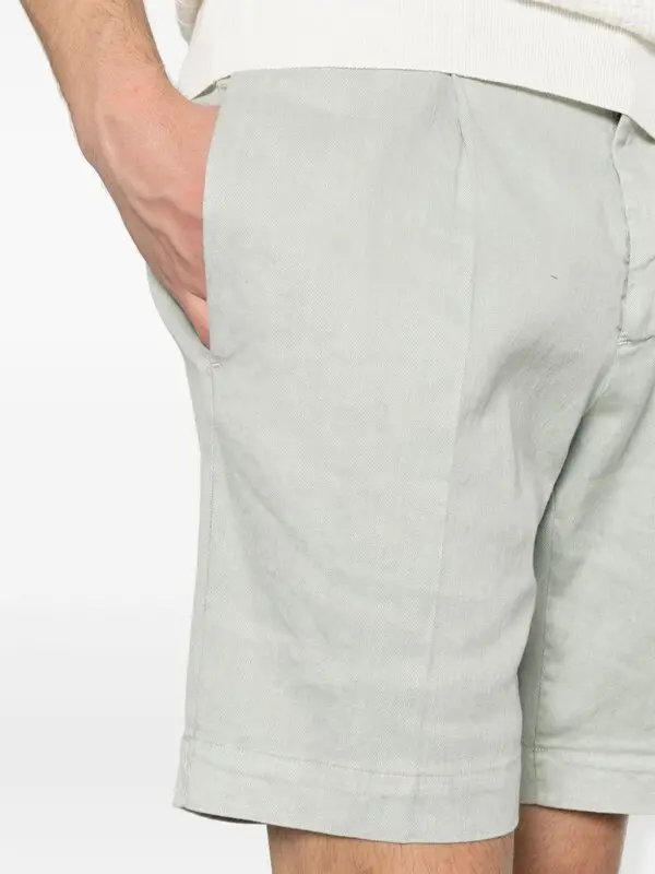 DELL'OGLIO Pleated Chino Shorts