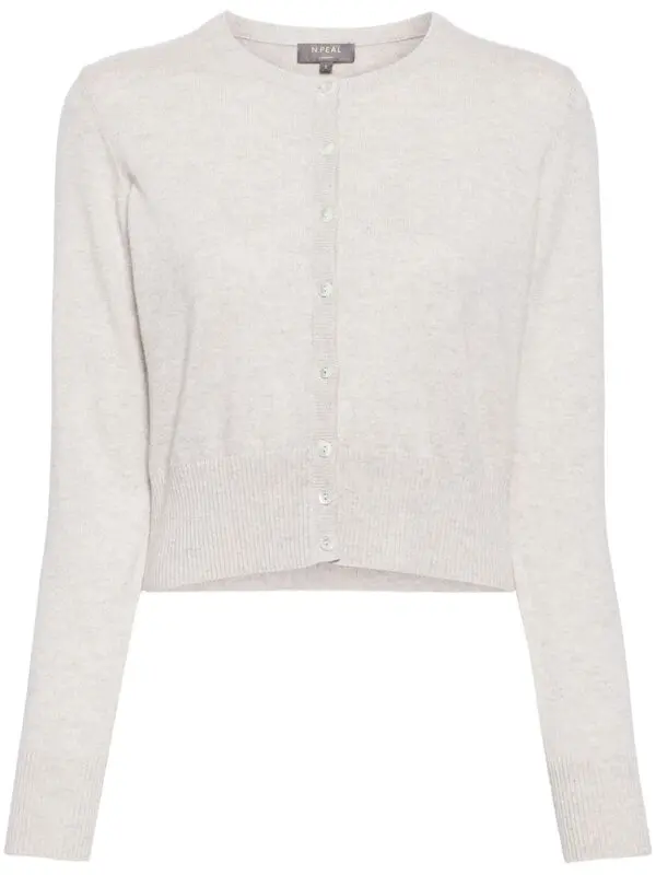 N.peal Long-sleeve Cashmere Cardigan - Grey