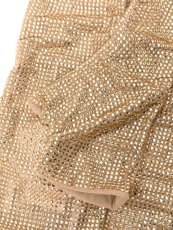 Giuseppe Di Morabito Rhinestone-embellished Fingerless Gloves