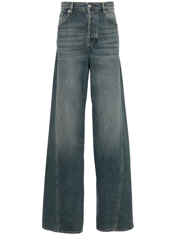 LANVIN Mid-rise Straight-leg Jeans - Blue