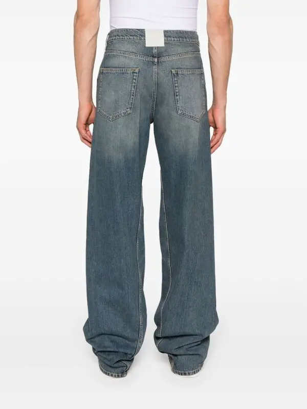 LANVIN Mid-rise Straight-leg Jeans - Blue