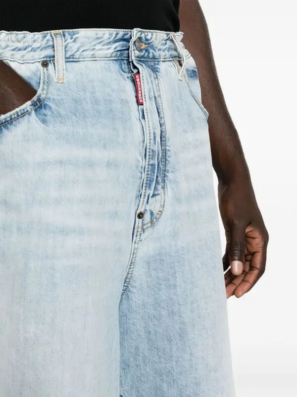 Dsquared2 Wide-leg Denim Shorts