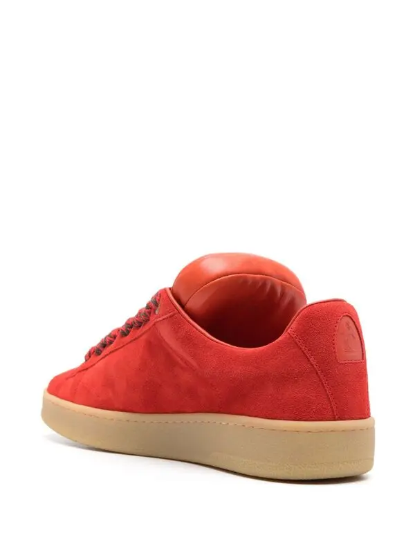 LANVIN X Future Curb Suede Sneakers - Red