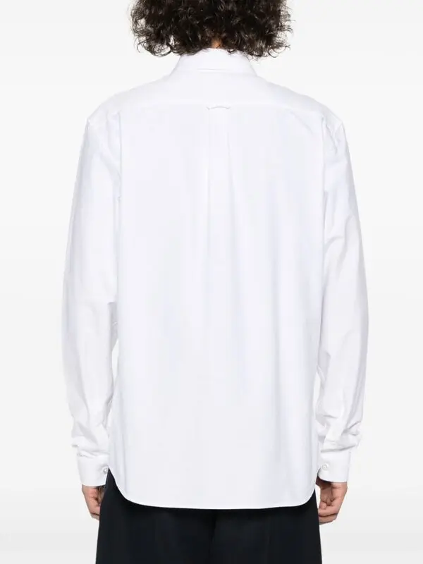 Lacoste Logo-patch Cotton Shirt - White
