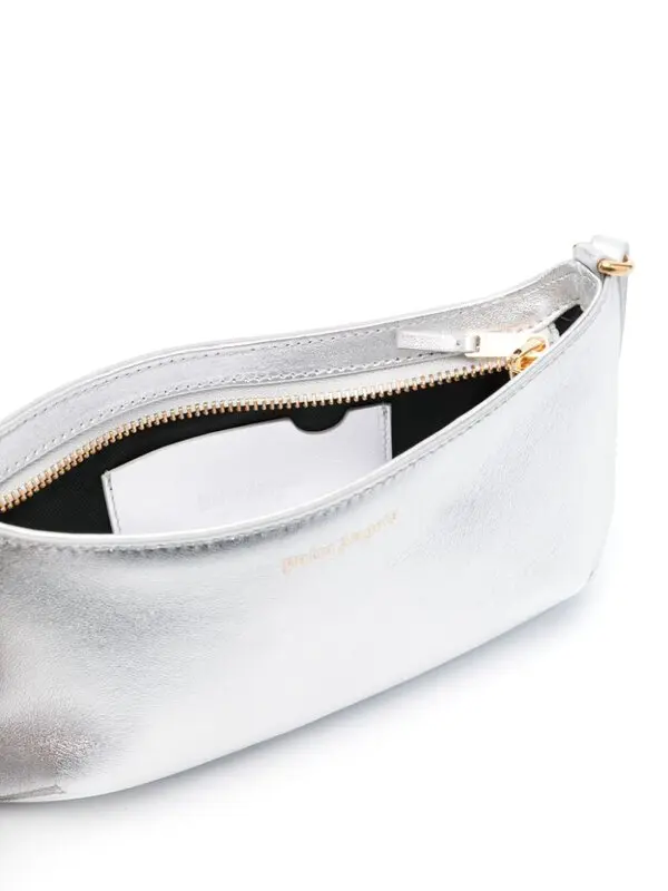 Palm Angels Giorgina Metallic Shoulder Bag - Silver