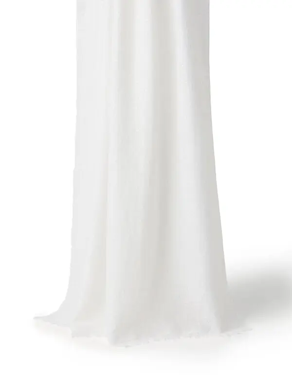 Brunello Cucinelli Frayed-hem Oversized Scarf - White