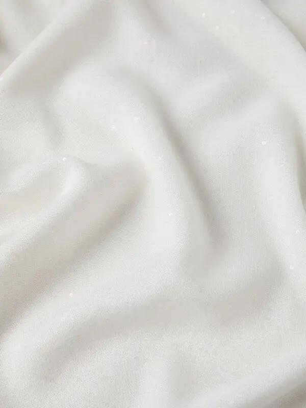 Brunello Cucinelli Frayed-hem Oversized Scarf - White
