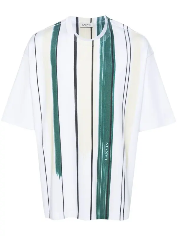 LANVIN Striped Cotton T-shirt