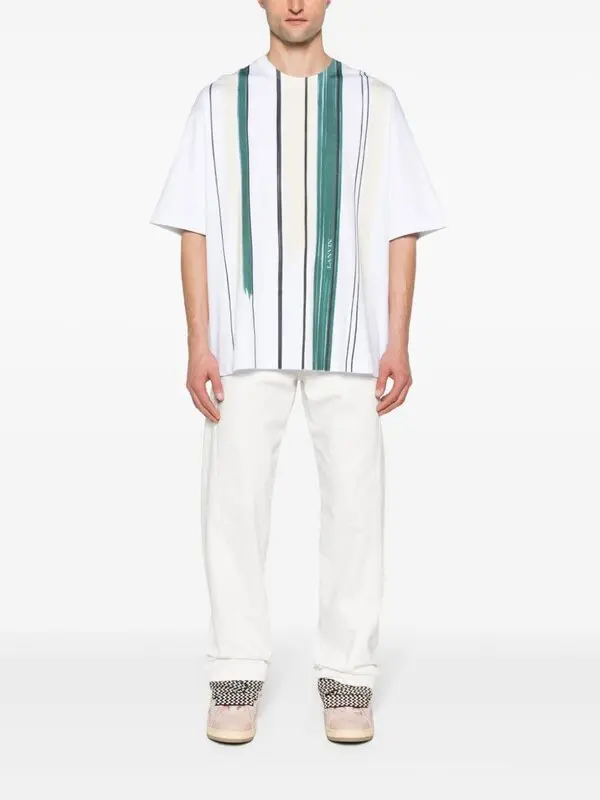 LANVIN Striped Cotton T-shirt