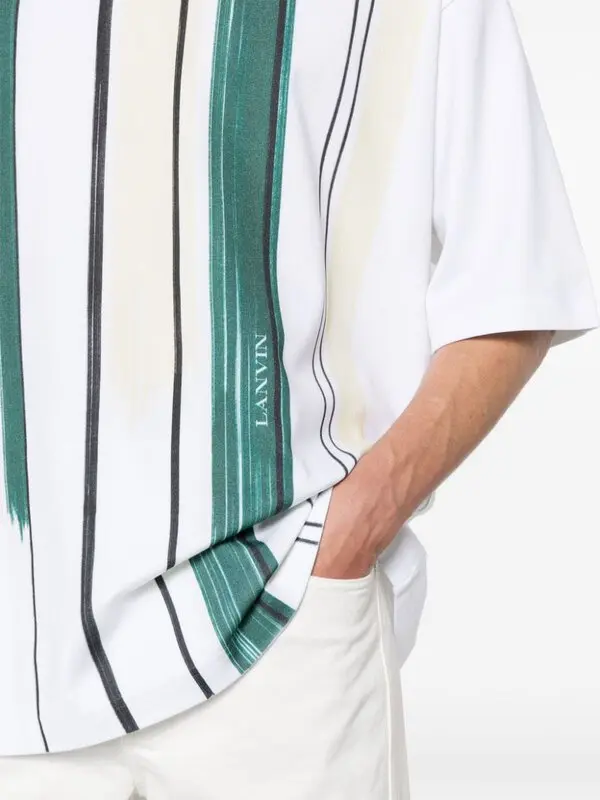 LANVIN Striped Cotton T-shirt