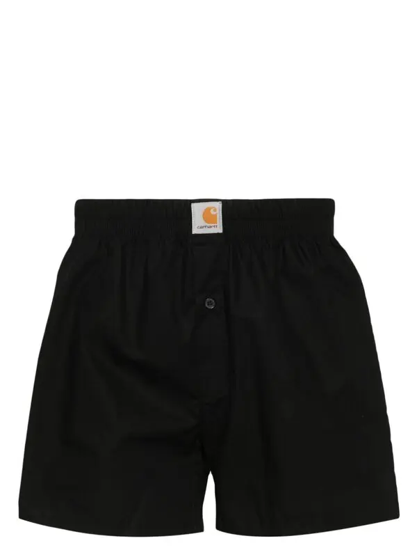 Carhartt Work In Progress Logo-waistband Cotton Boxers - Black