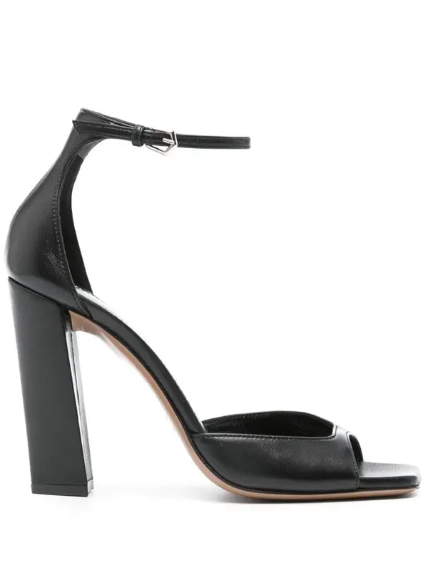 Paris Texas Grace 110mm Sandals - Black