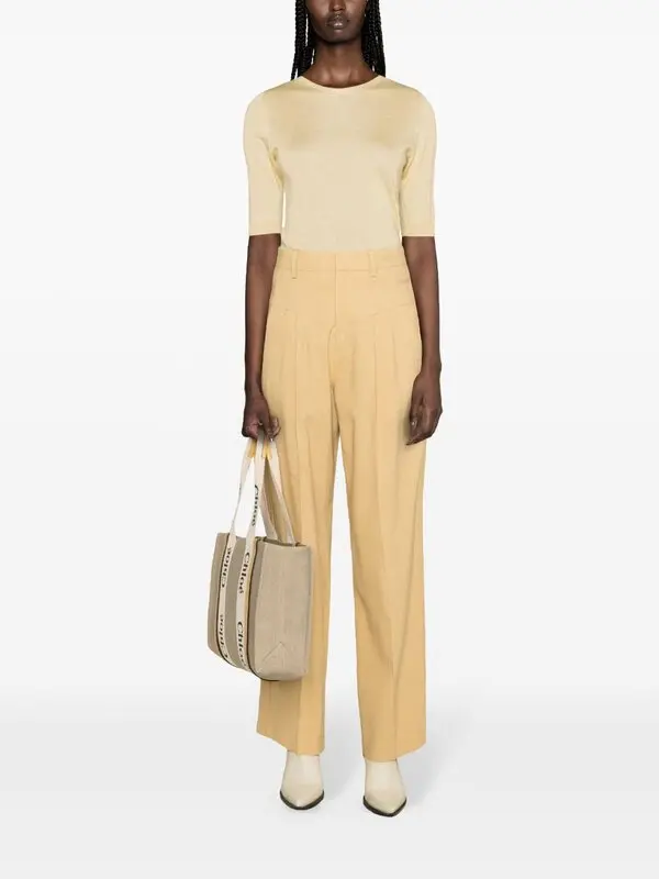 Fabiana Filippi Short-sleeve Sweater - Yellow