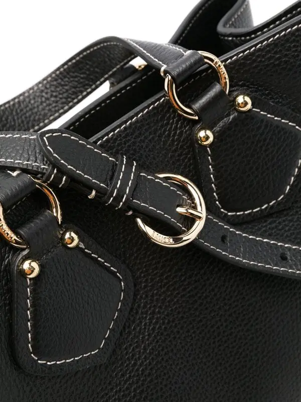 LANCEL Neo Izy Leather Tote Bag - Black