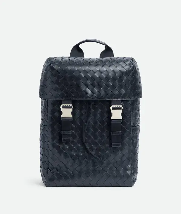 Bottega Veneta Intrecciato Flap Backpack