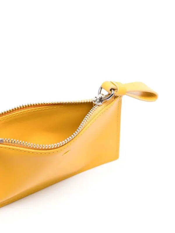 DOUCAL'S Logo-debossed Leather Card Holder - Yellow
