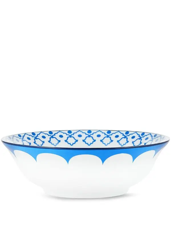 AQUAZZURA CASA Jaipur Porcelain Salad Bowl - Blue