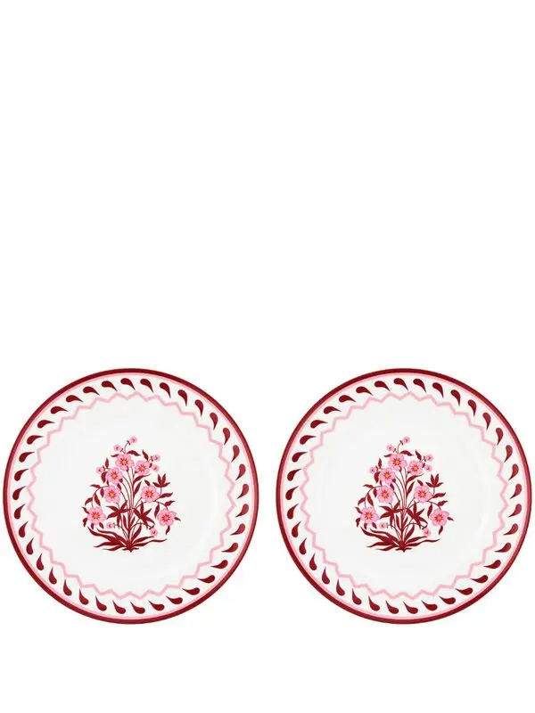 AQUAZZURA CASA Jaipur Dinner Plates - Red