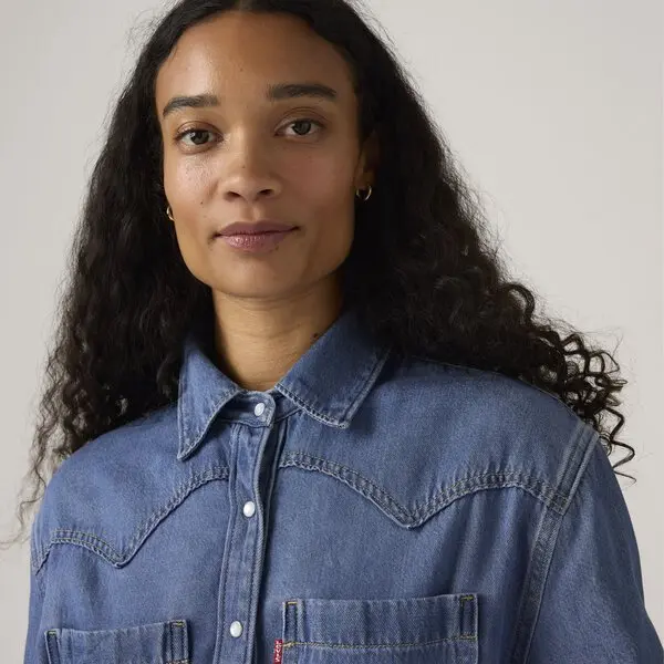 LEVI'S Teodora Western Chambray Shirt - Going Steady