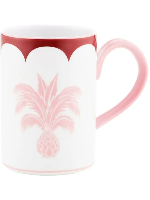 AQUAZZURA CASA Jaipur Porcelain Mug - Red