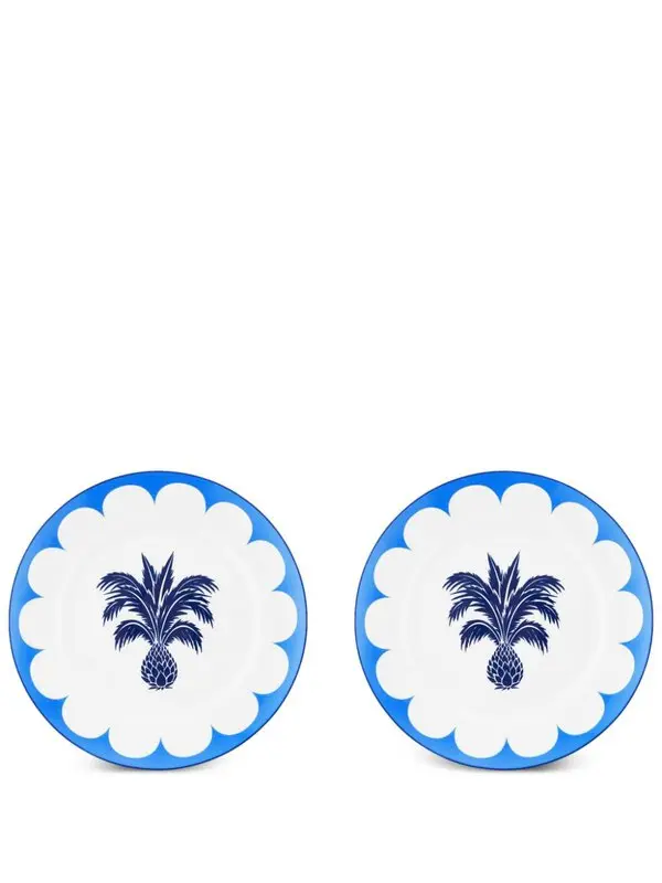 AQUAZZURA CASA Jaipur Dessert Plates - Blue