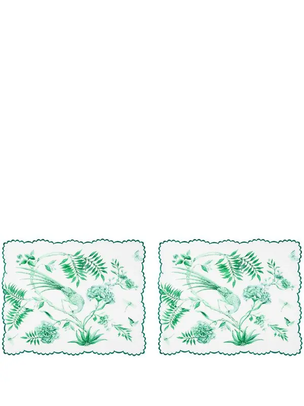 AQUAZZURA CASA Secret Garden Placemats - White
