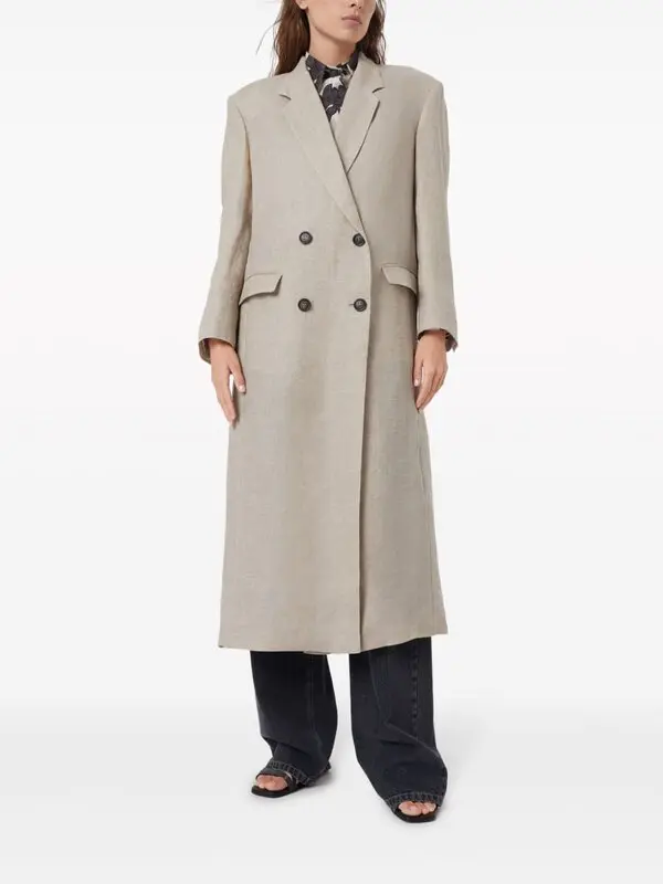 Brunello Cucinelli Double-breasted Linen Coat
