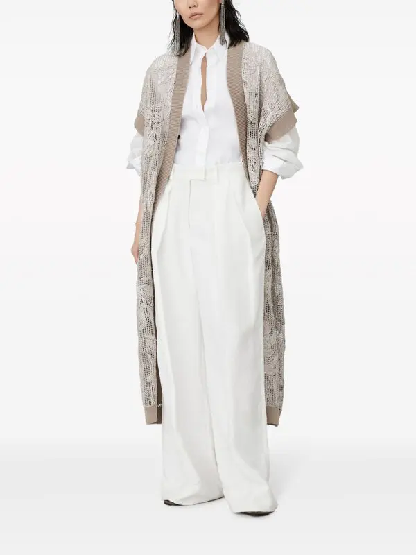 Brunello Cucinelli Organza-paneled Buttoned Shirt