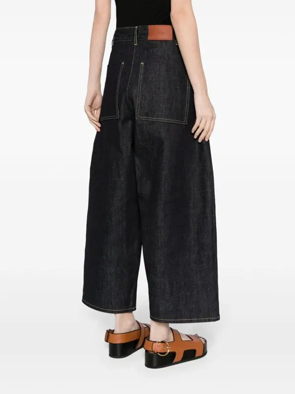 Studio Nicholson Wide-leg Cropped Jeans