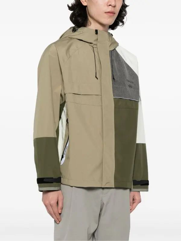 CROQUIS Colour-block Hooded Windbreaker