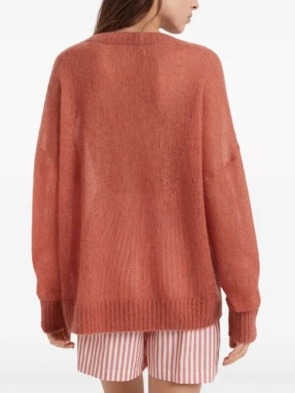 Brunello Cucinelli V-neck Open-knit Jumper