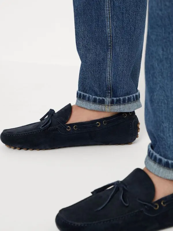 Brunello Cucinelli Lace-detailed Suede Loafers