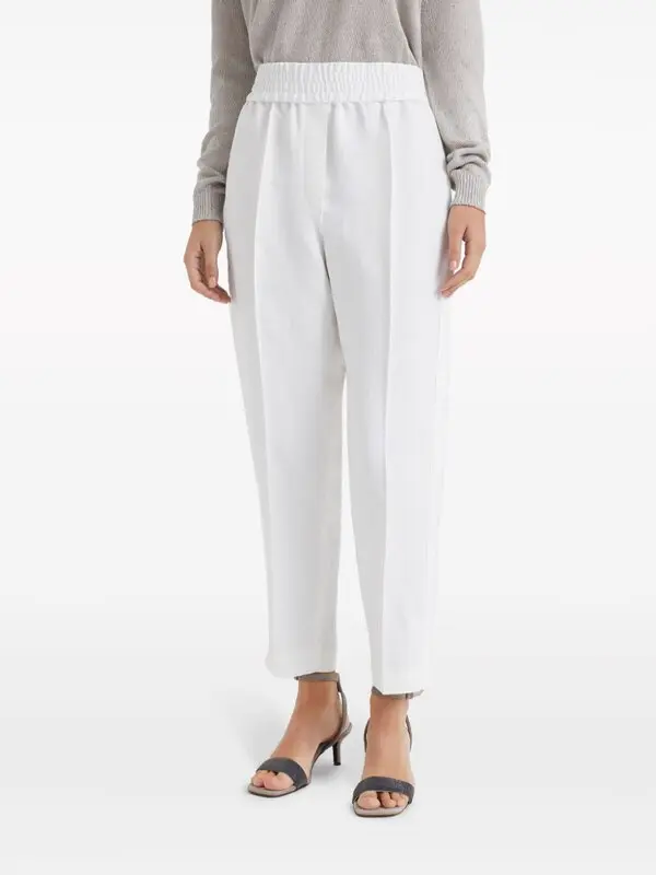 Brunello Cucinelli Cropped Tapered Trousers