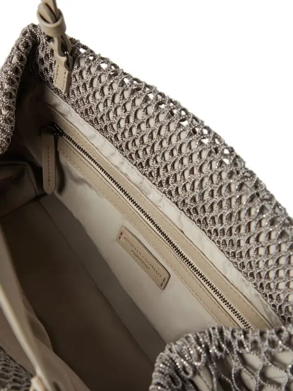 Brunello Cucinelli Monili Chain Mesh Shoulder Bag
