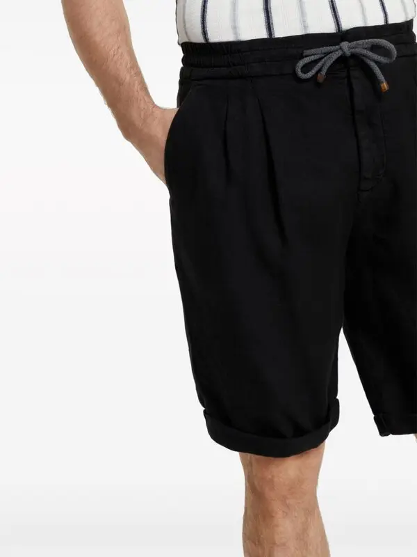 Brunello Cucinelli Drawstring Track Shorts - Black