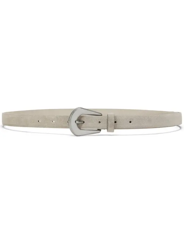 Brunello Cucinelli Monili Chain-detail Leather Belt - Brown